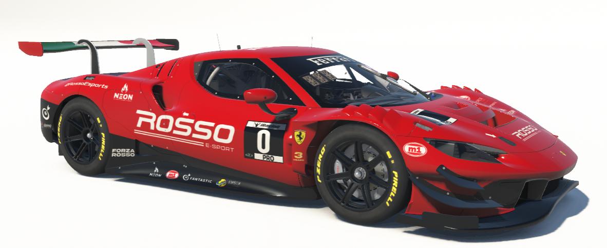 Rosso Esport | Ferrari 296 GT3 by Danilo Vaz - Trading Paints