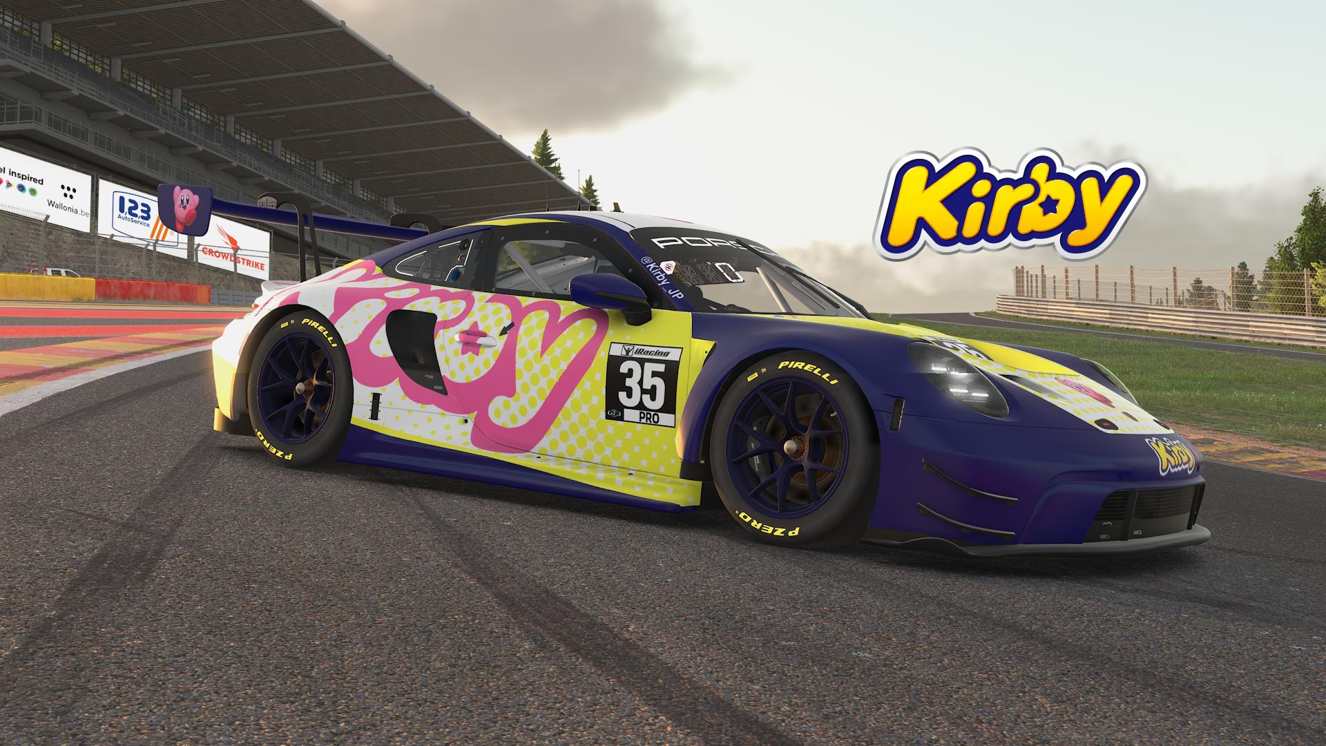 Kirby Porsche 911 GT3 R (992) by Parks Dela Cruz - Trading Paints