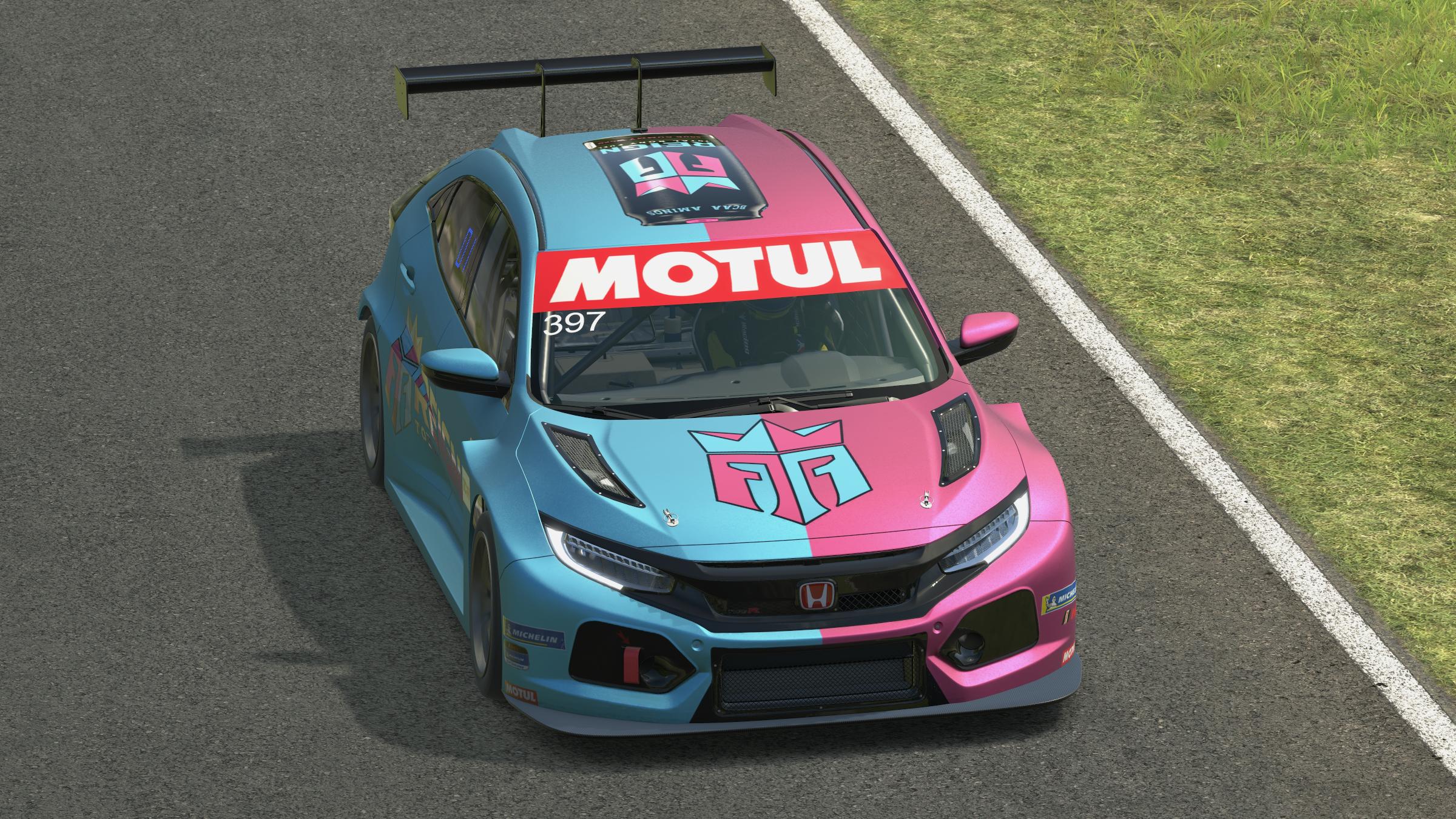 Reign Energy Honda Civic TCR by Jewel Wolfe - Trading Paints