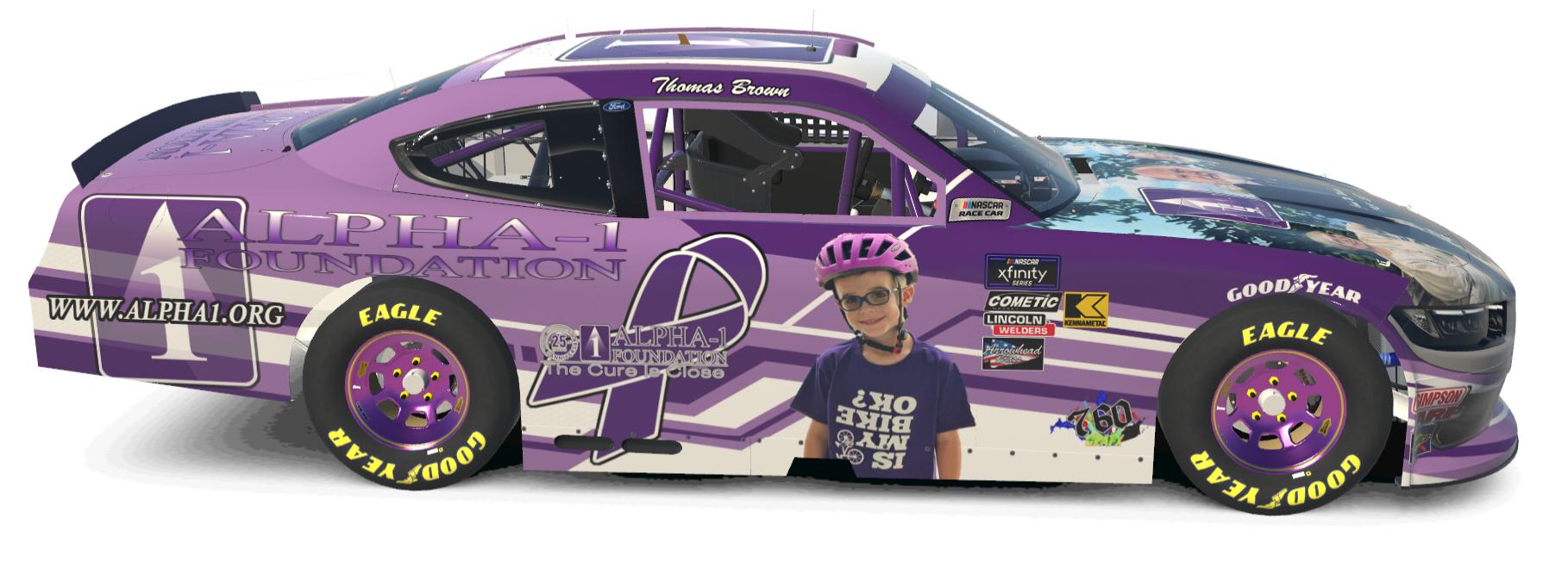 APLHA 1 XFINITY FORD EVENT TROPHY CAR by Heath Jobe - Trading Paints