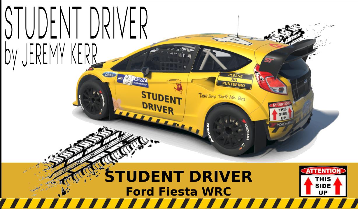 Student Driver - Ford Fiesta WRC by Jeremy Kerr - Trading Paints