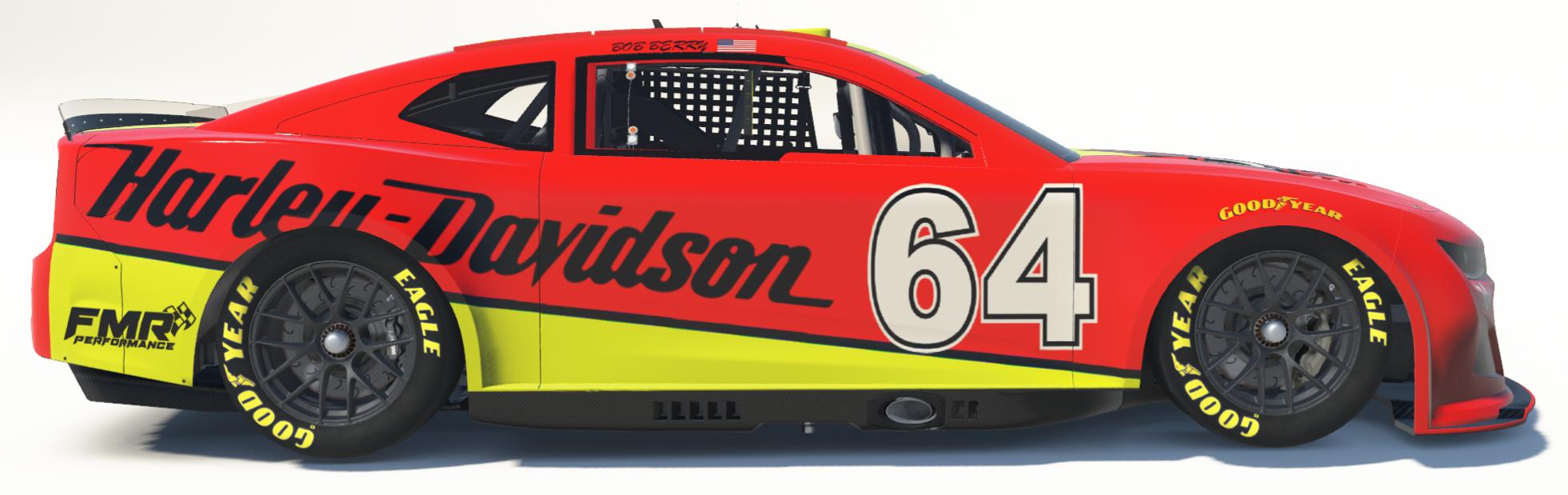 Harley Davidson Chevy - #75 Bob Berry (Sim Stamped) by Marshall Crocker ...