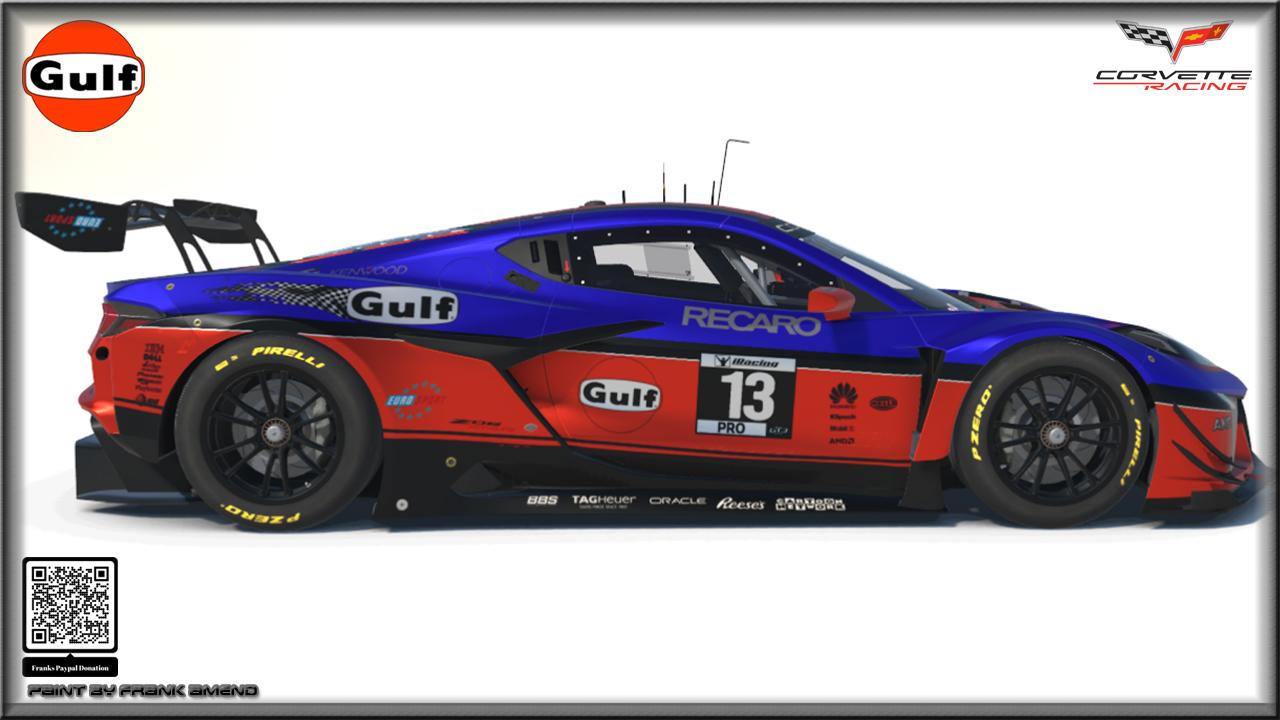 Gulf Chevrolet Corvette Z06 GT3r by Frank Amend - Trading Paints