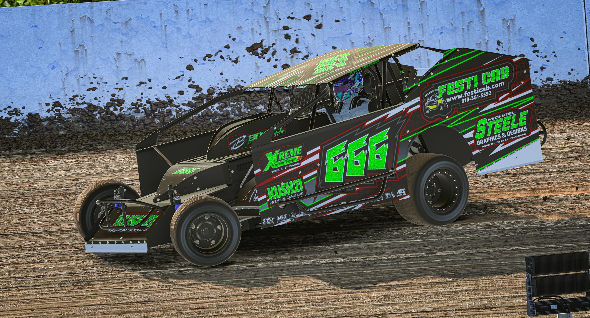 Justin Walbring-#666 by Michael J. Steele - Trading Paints