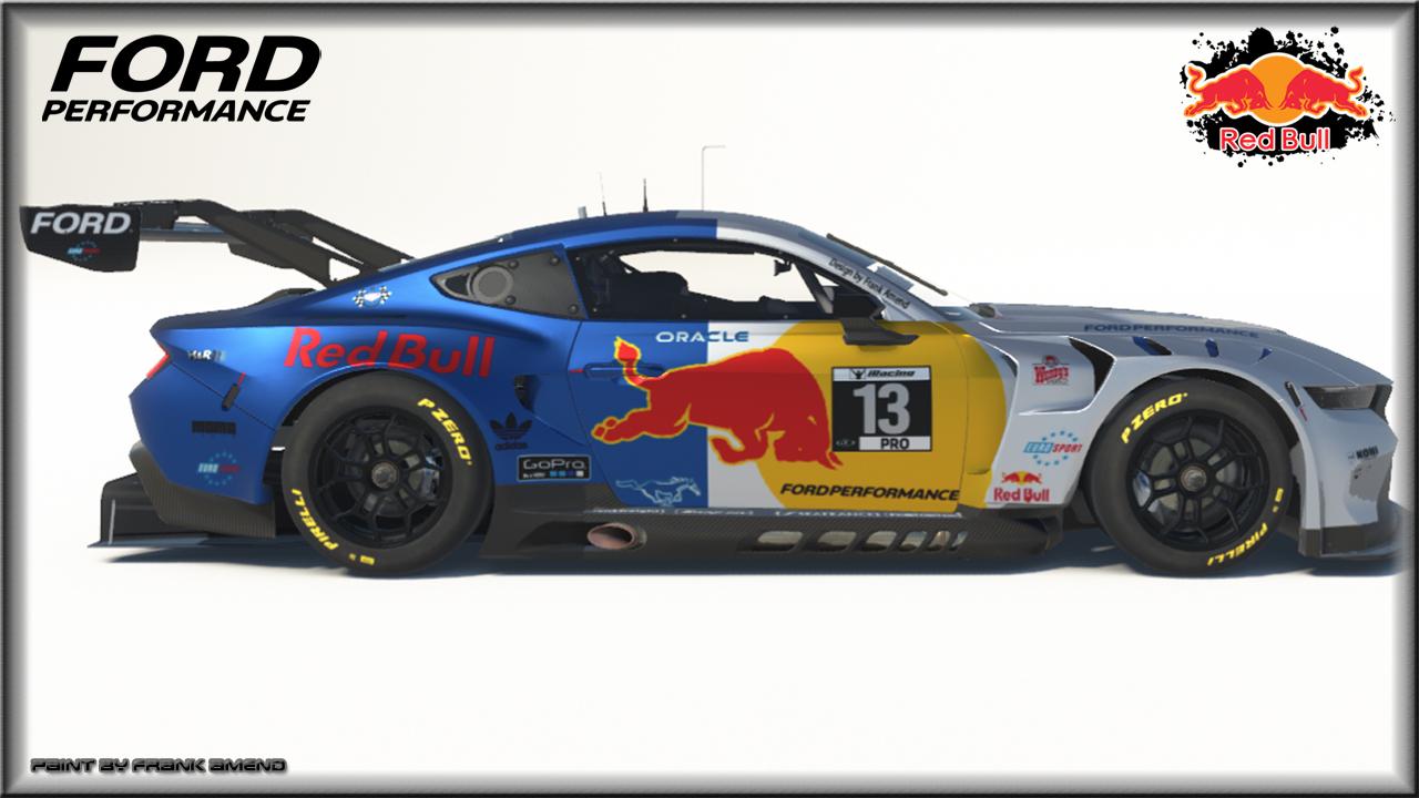 Red Bull Dose Ford Mustang GT3 by Frank Amend - Trading Paints
