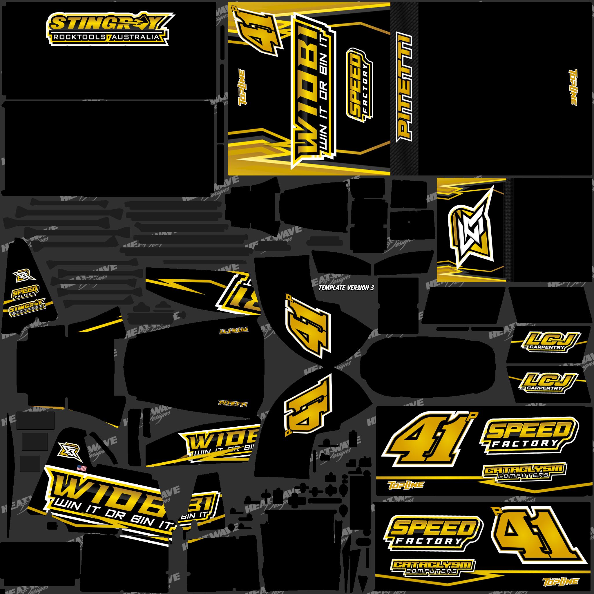 Derek Pitetti Sprint Car by Justin Lemon - Trading Paints