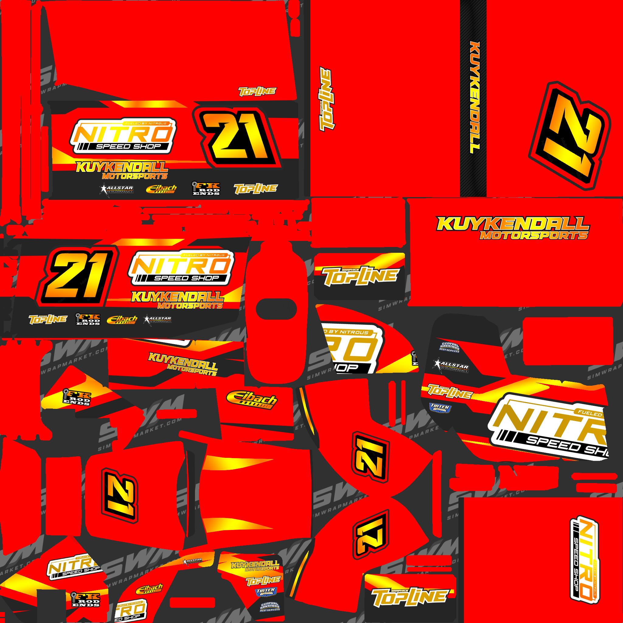 Conner Kuykendall Micro 24 RED winged by Justin Lemon - Trading Paints