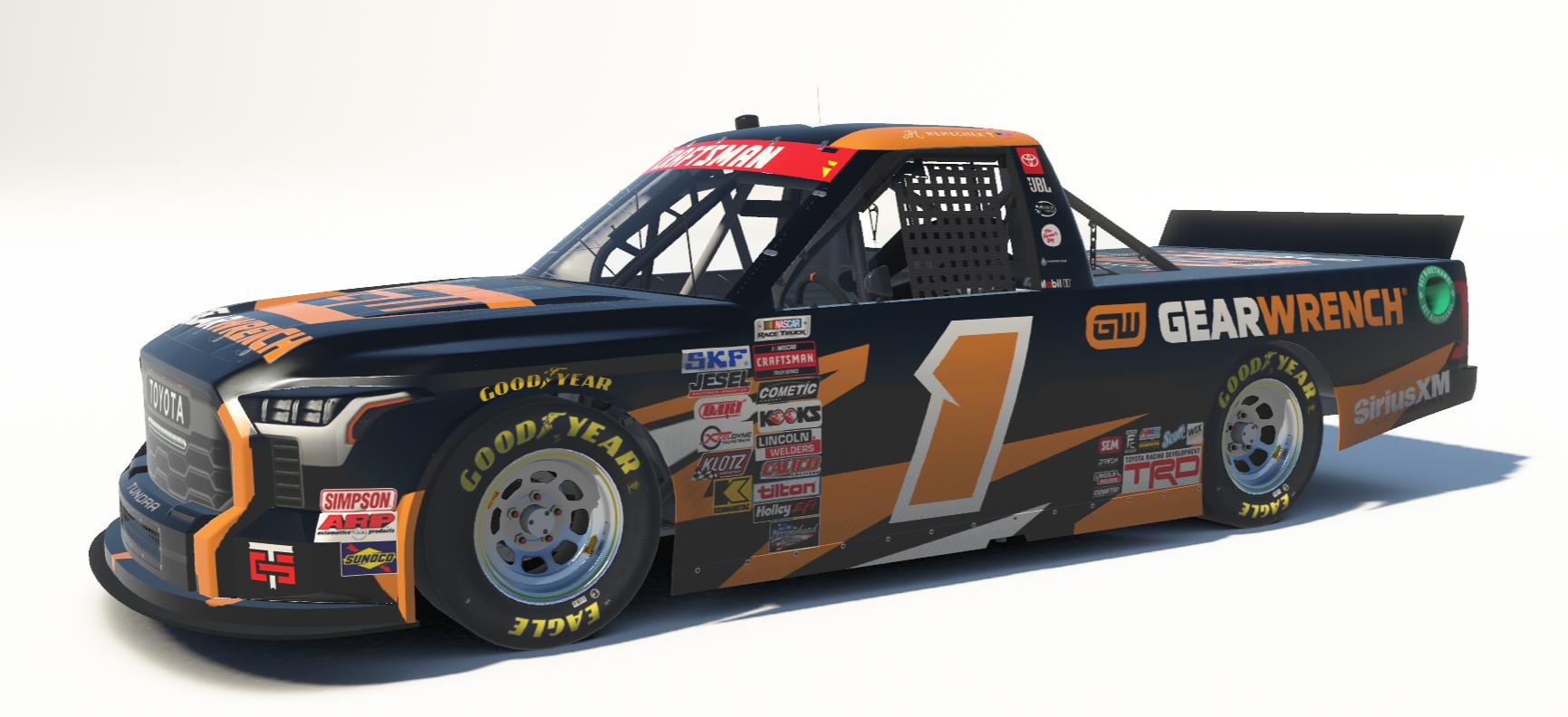 Tyler Reddick Gearwrench 2024 Concept by Lukas Lewis - Trading Paints