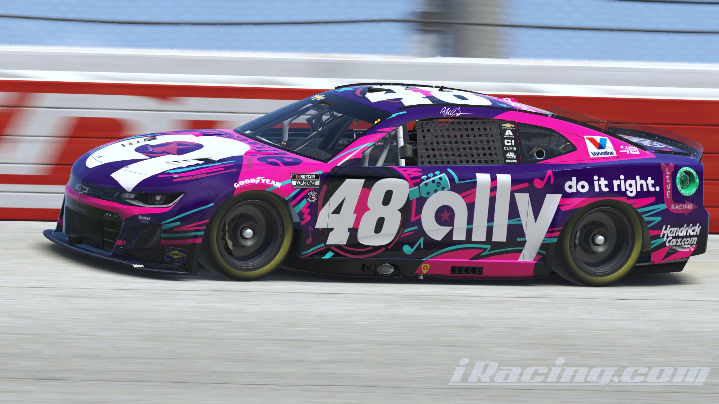 Alex Bowman 2024 Ally Nashville (Sim #) by Gary P. - Trading Paints