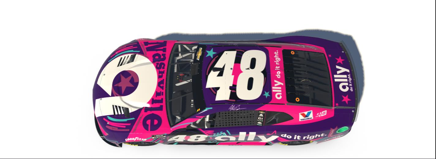 Alex Bowman 2024 Ally Nashville (Sim #) by Gary P. - Trading Paints