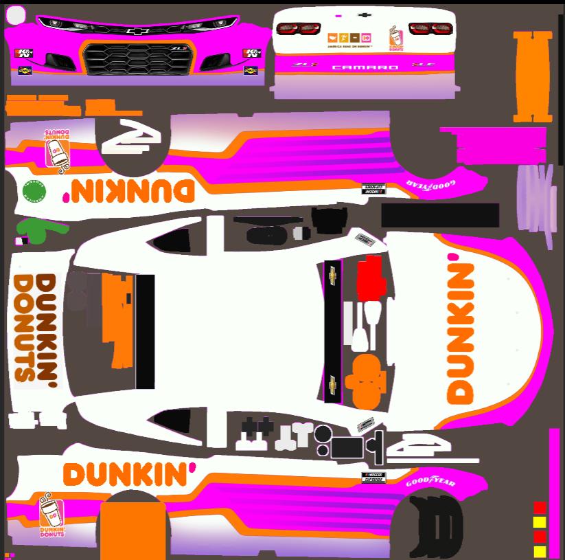 Dunkin Donuts Gen 6 Camaro by John Kierce - Trading Paints