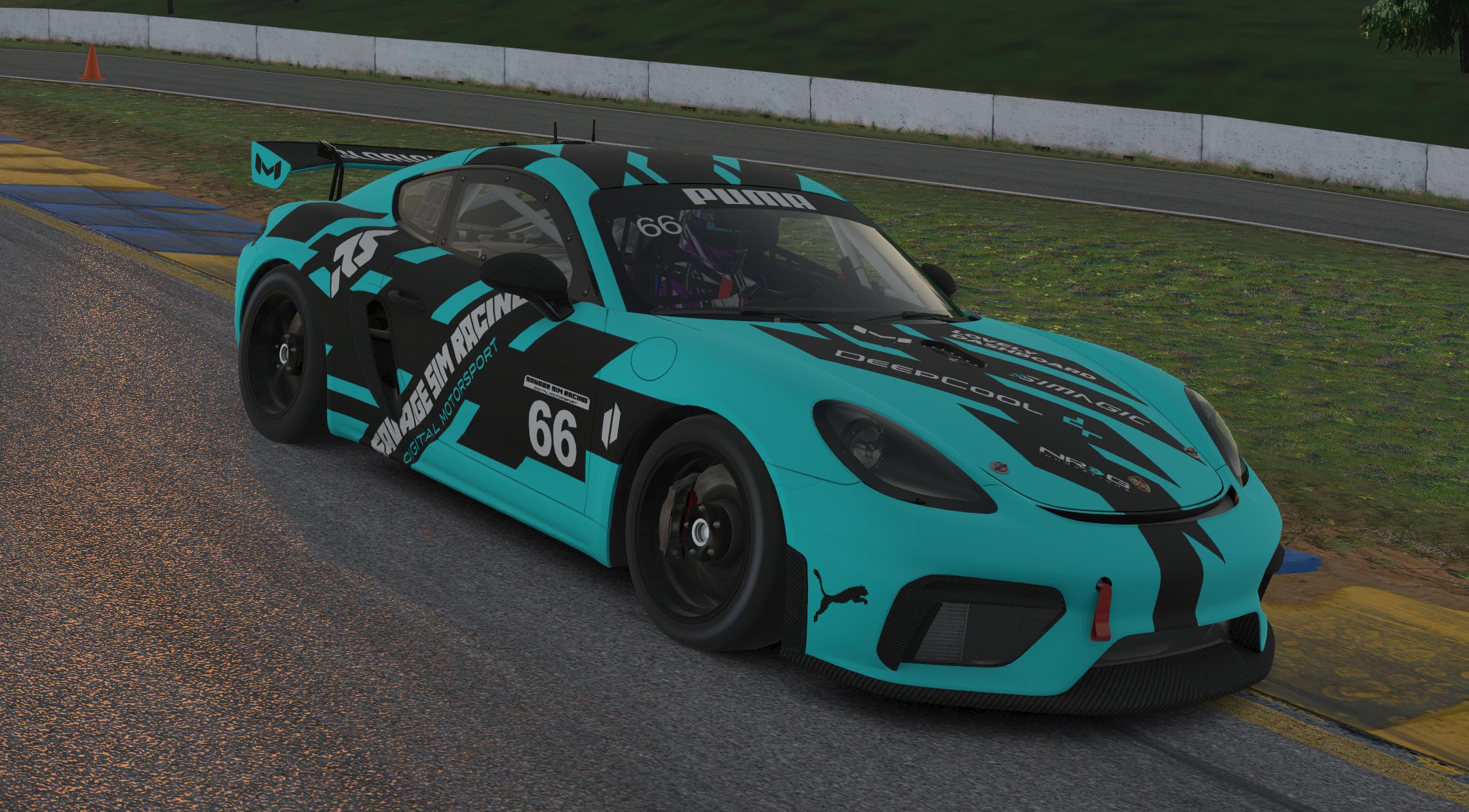 Savage Sim Racing Cayman GT4 by Nate H. - Trading Paints