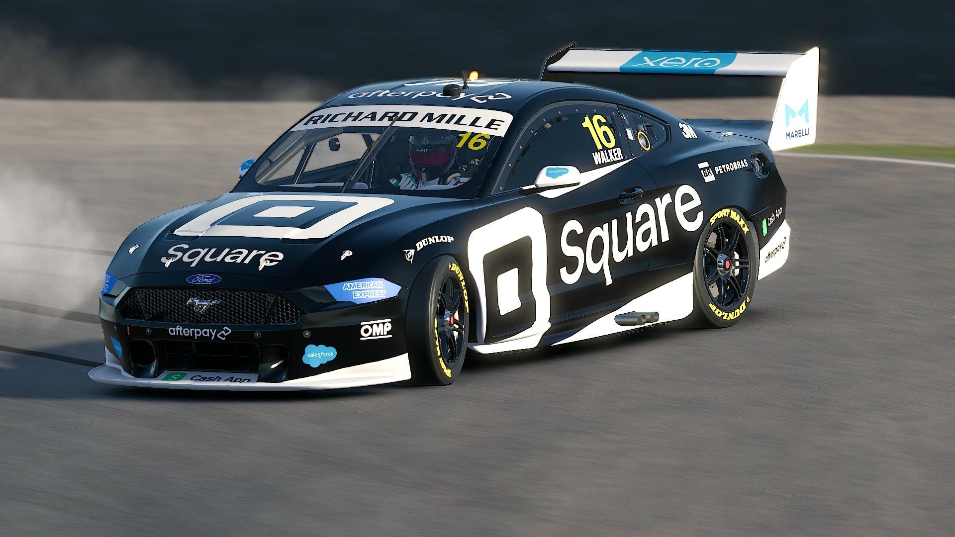 Square x Afterpay V8 Supercars (Mustang) by Lewis Tollan - Trading Paints