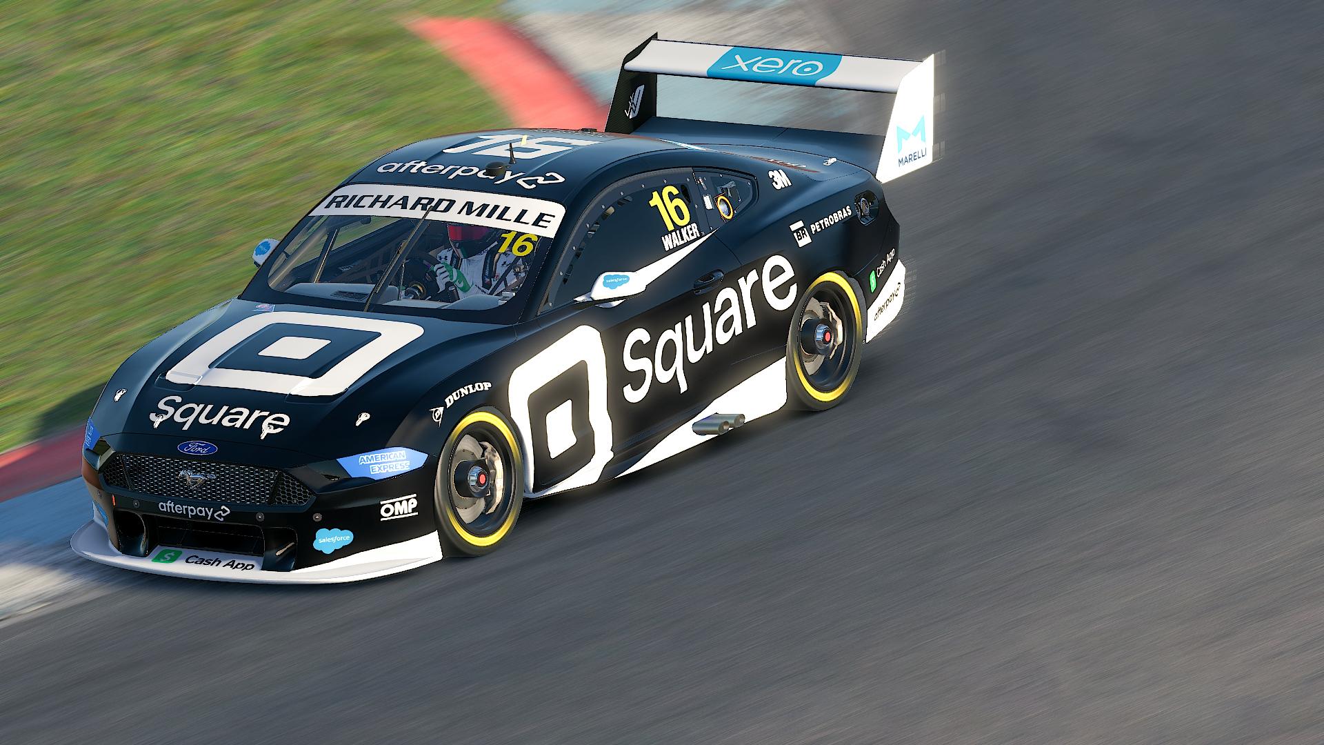 Square x Afterpay V8 Supercars (Mustang) by Lewis Tollan - Trading Paints