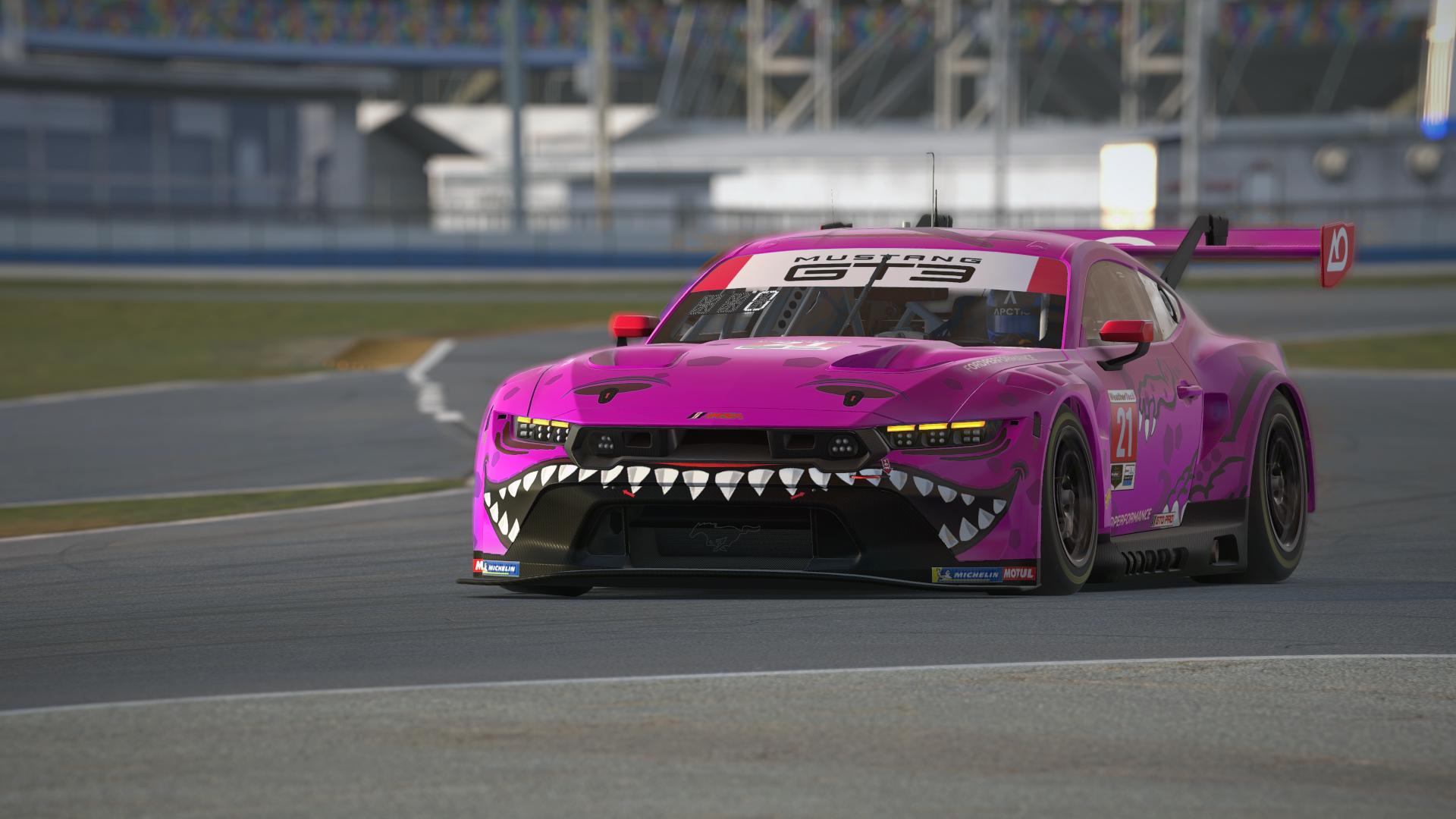 AO Racing Roxy | Ford Mustang GT3 by Max Montaño - Trading Paints