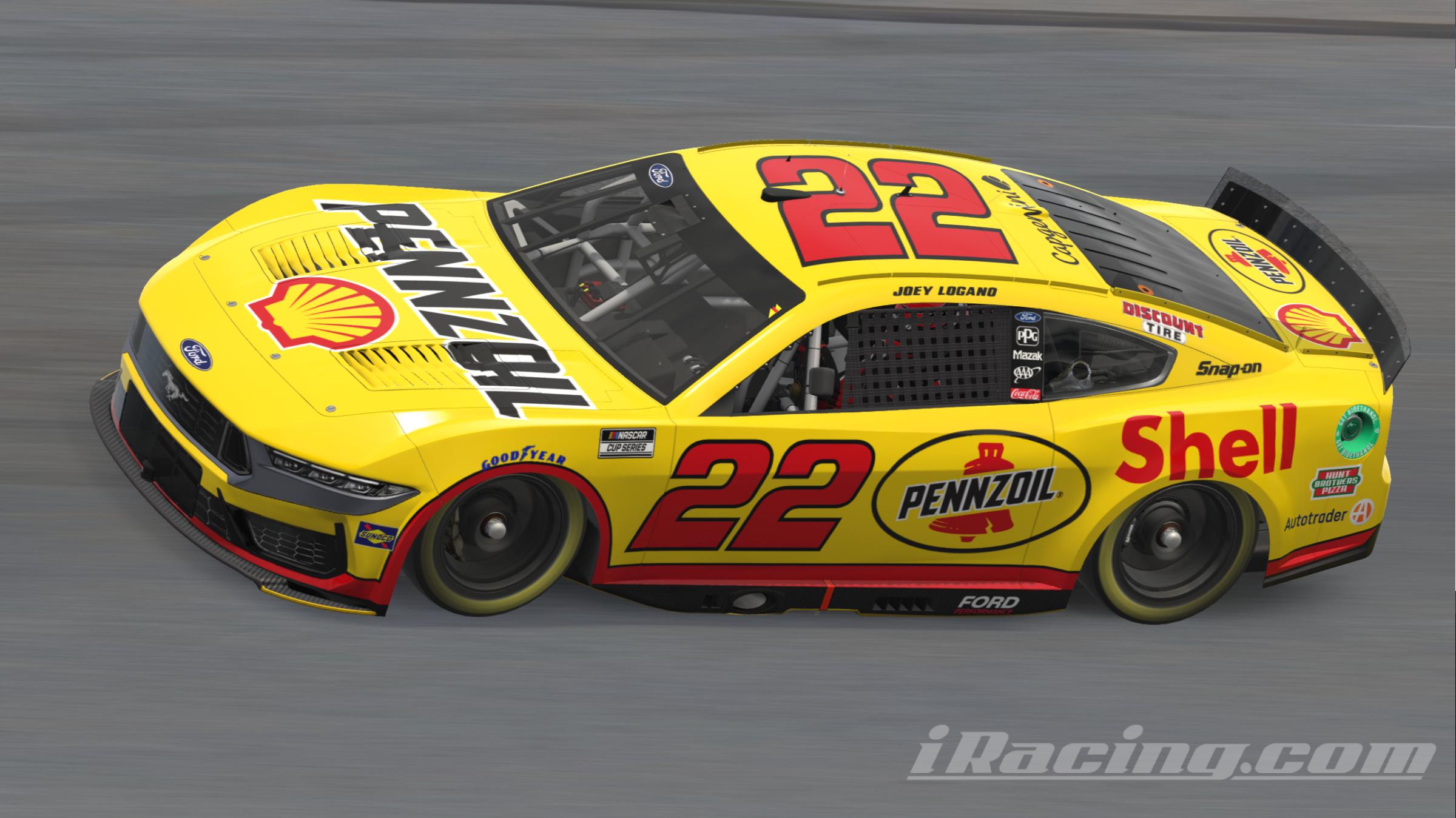Joey Logano 2024 Shell/Pennzoil (Custom #) by Gary P. - Trading Paints