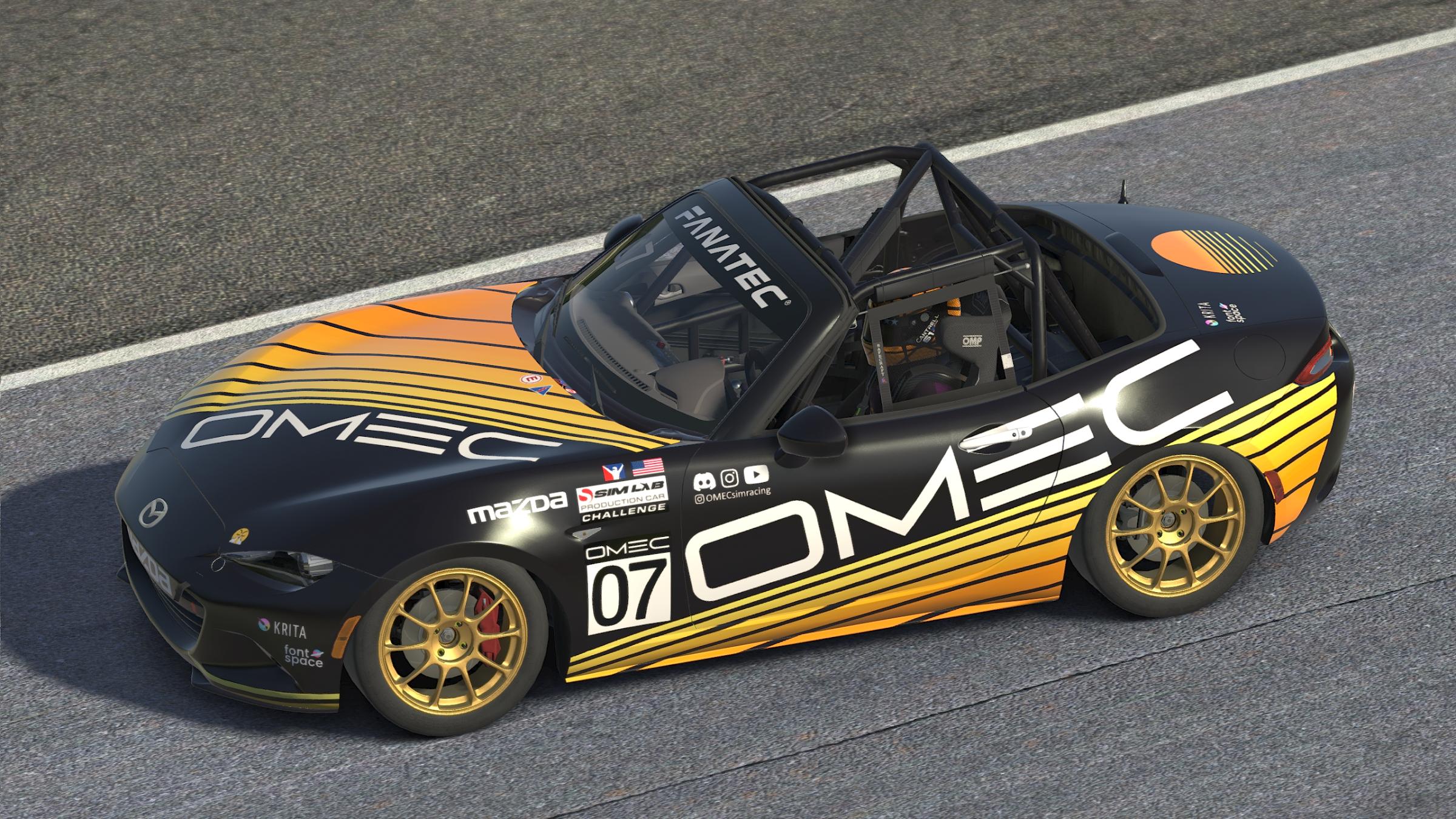 OMEC Mazda MX5 "Derecho" v1.0 by Patrick Cantrell - Trading Paints