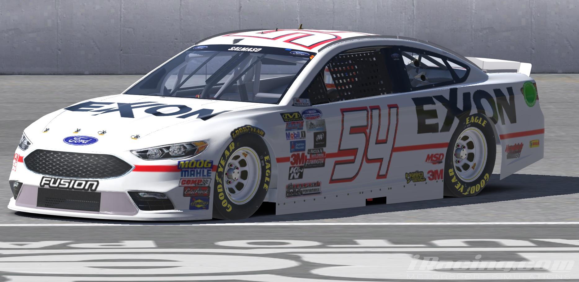 Exxon Ford Fusion White (fantasy paint based on Days of Thunder) by ...