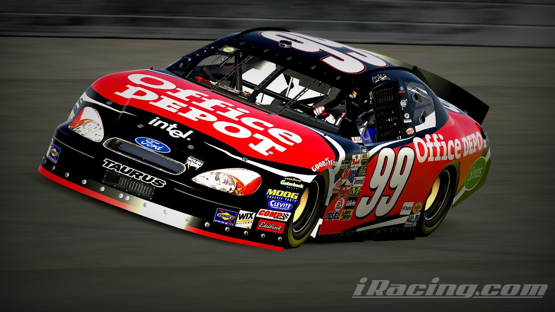 #99 Carl Edwards 2005 Office Depot Ford Taurus Sim Stamped Number by ...