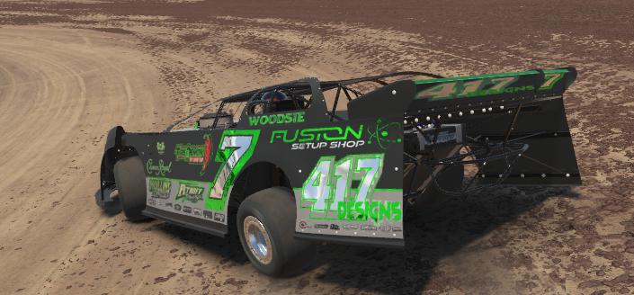 black and green late model by Amber D. - Trading Paints