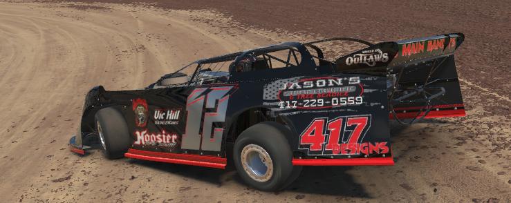 Levi Black And Red Late Model V3 by David Sherwood J. - Trading Paints