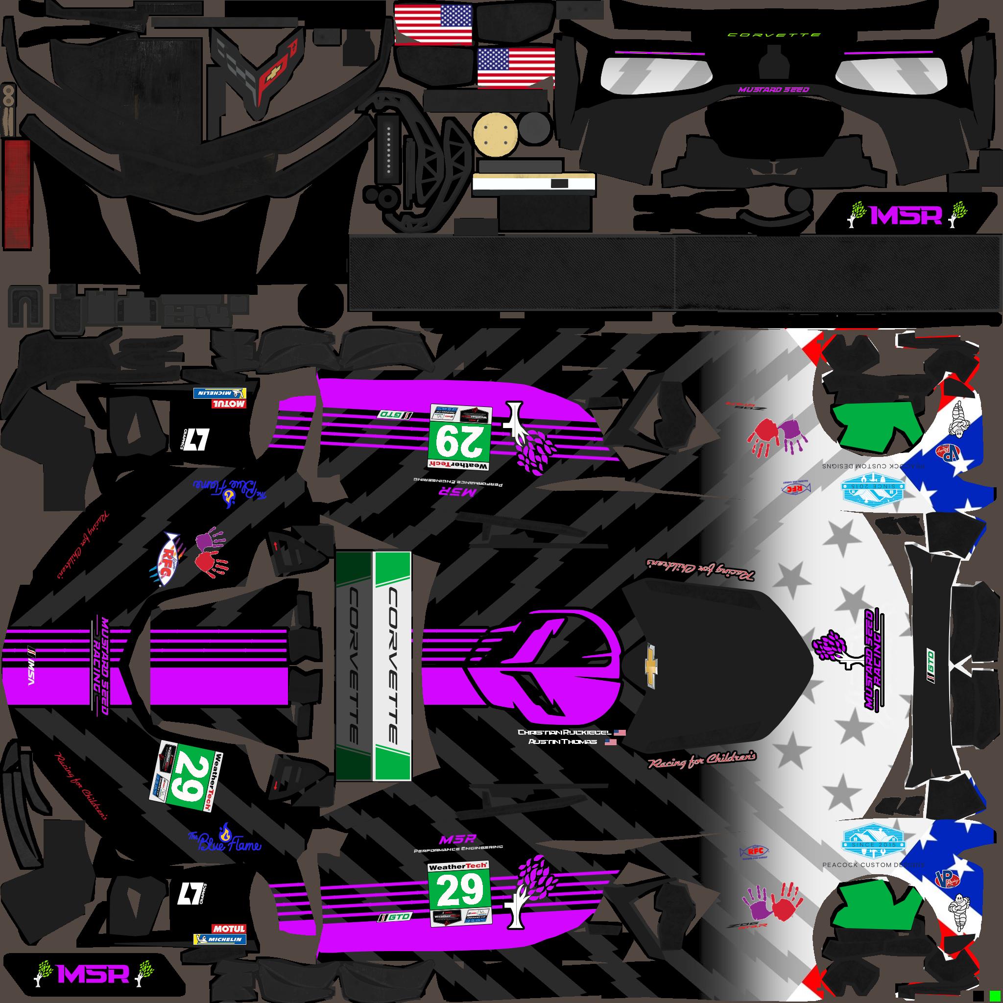 MSR Purple Vette Scheme 24-25 by Norman King - Trading Paints