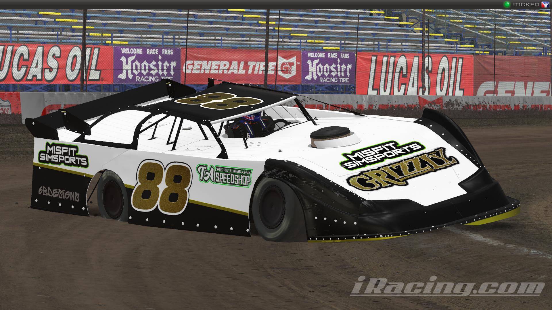 Gary Steele Late Model Misfit Simsports by Robert Charette - Trading Paints