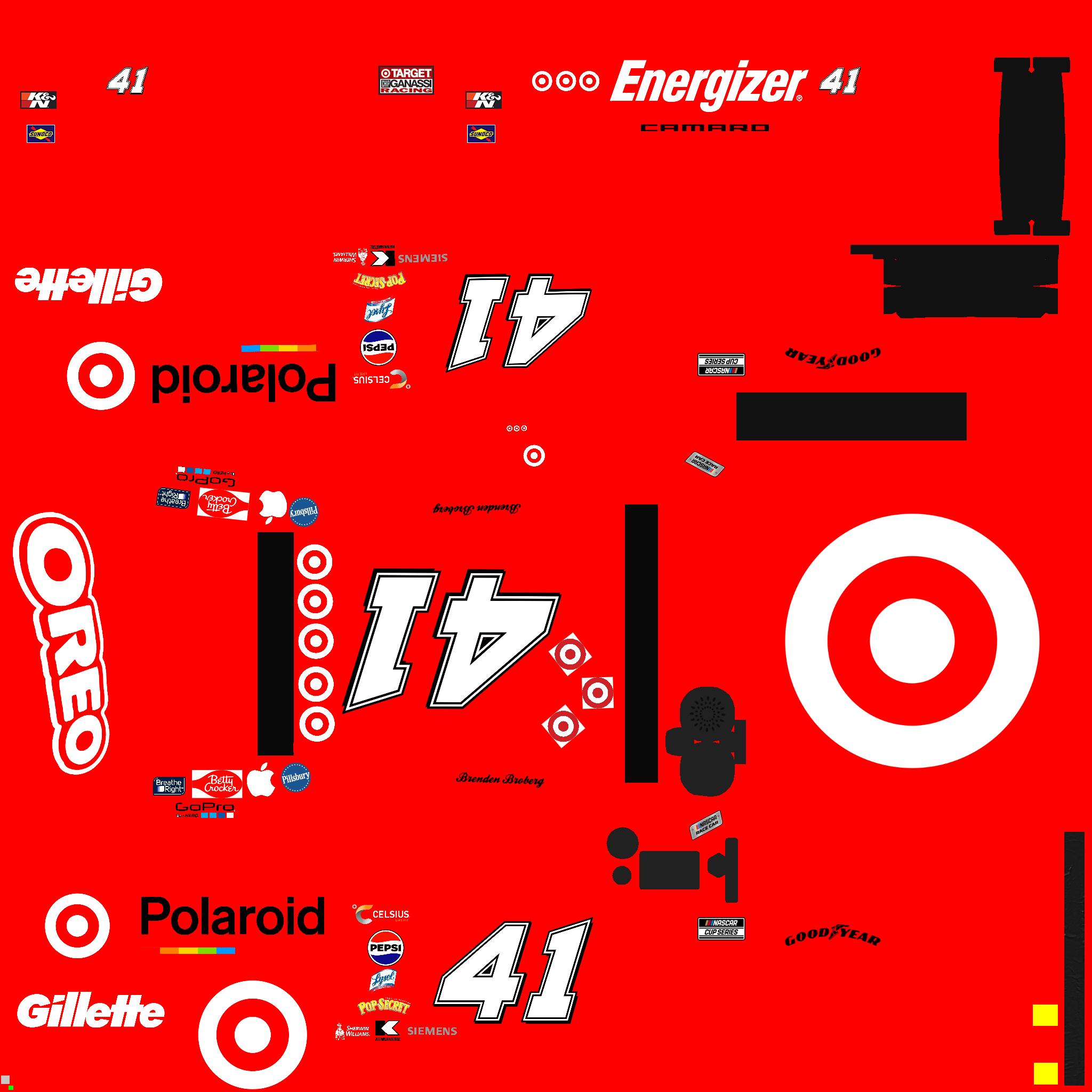 Target 2024 NASCAR Cup 41 Car by Brenden Broberg - Trading Paints