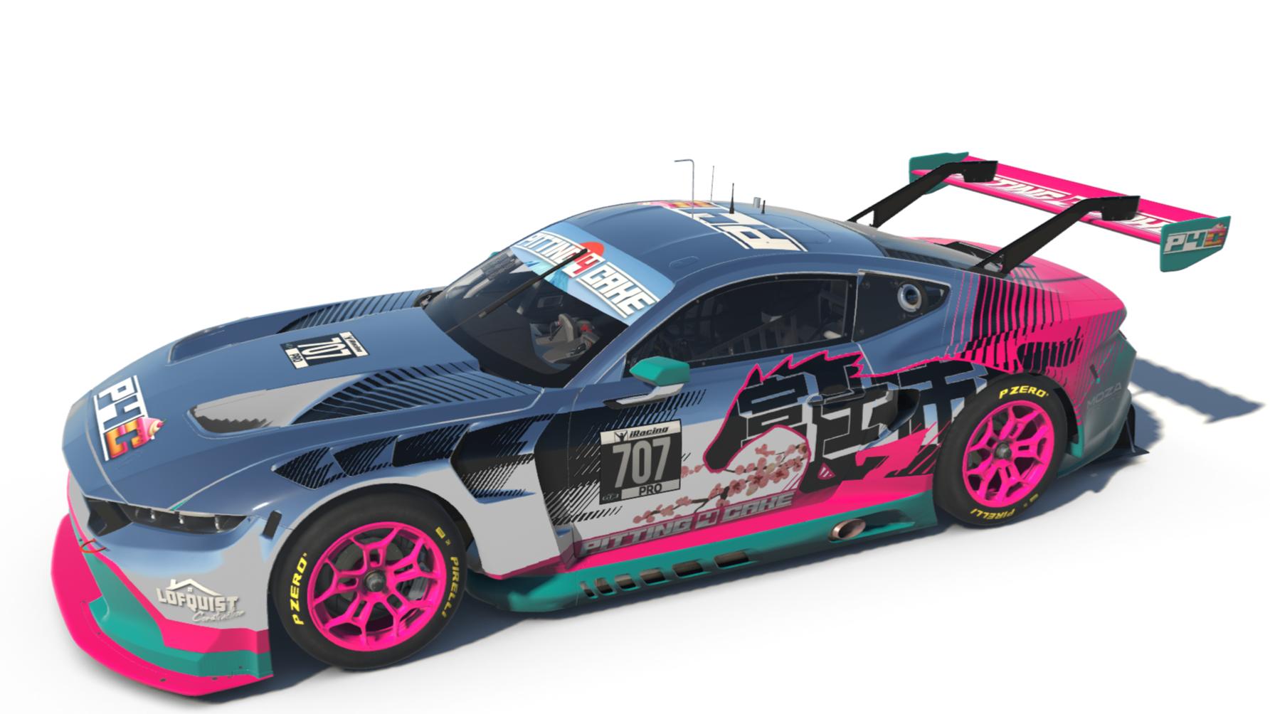 Pitting 4 Cake Fuji Ford Mustang GT3 by Mike Lofquist2 - Trading Paints