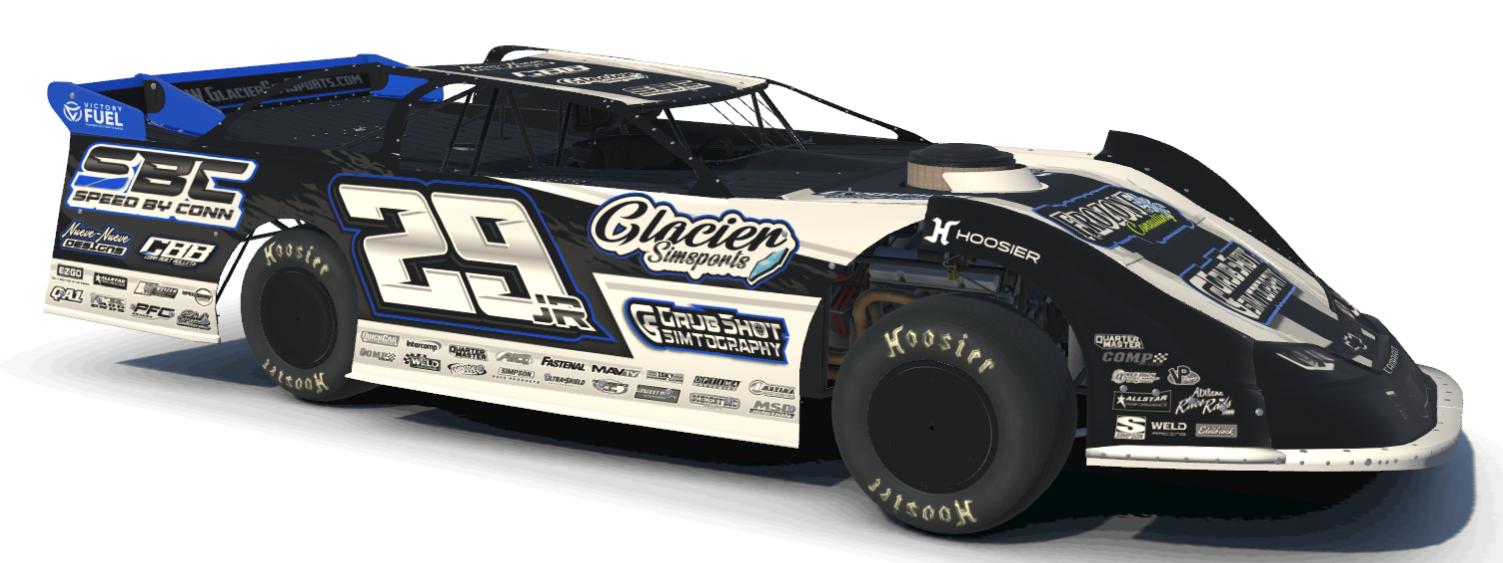 Brett Grube #29JR Black Blue DLM by Triston Sikes - Trading Paints