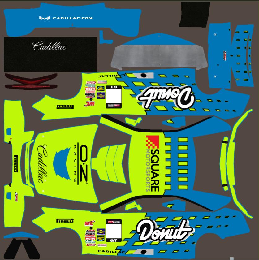 Square Cadillac CTS-V Racecar by Caolan D. - Trading Paints