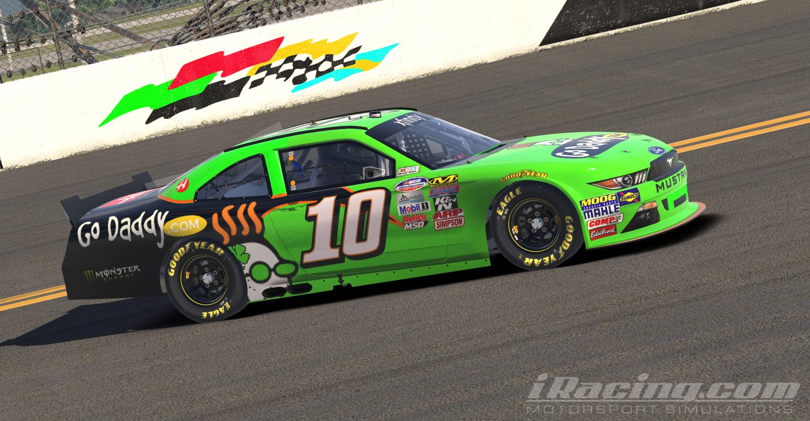 Go Daddy Ford Mustang by Tanner Tallarico - Trading Paints