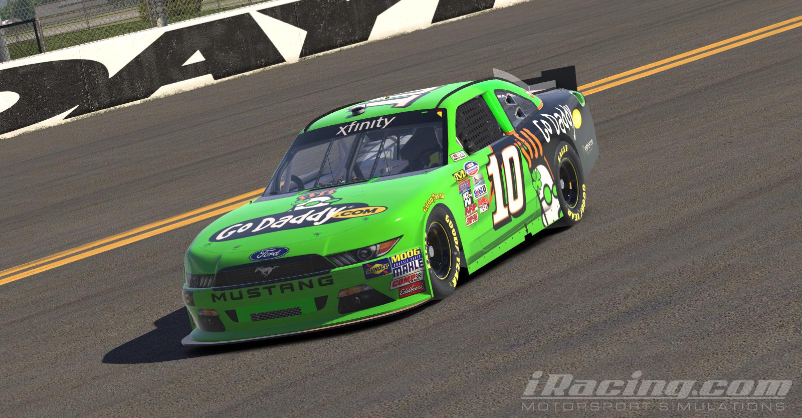 Go Daddy Ford Mustang by Tanner Tallarico - Trading Paints