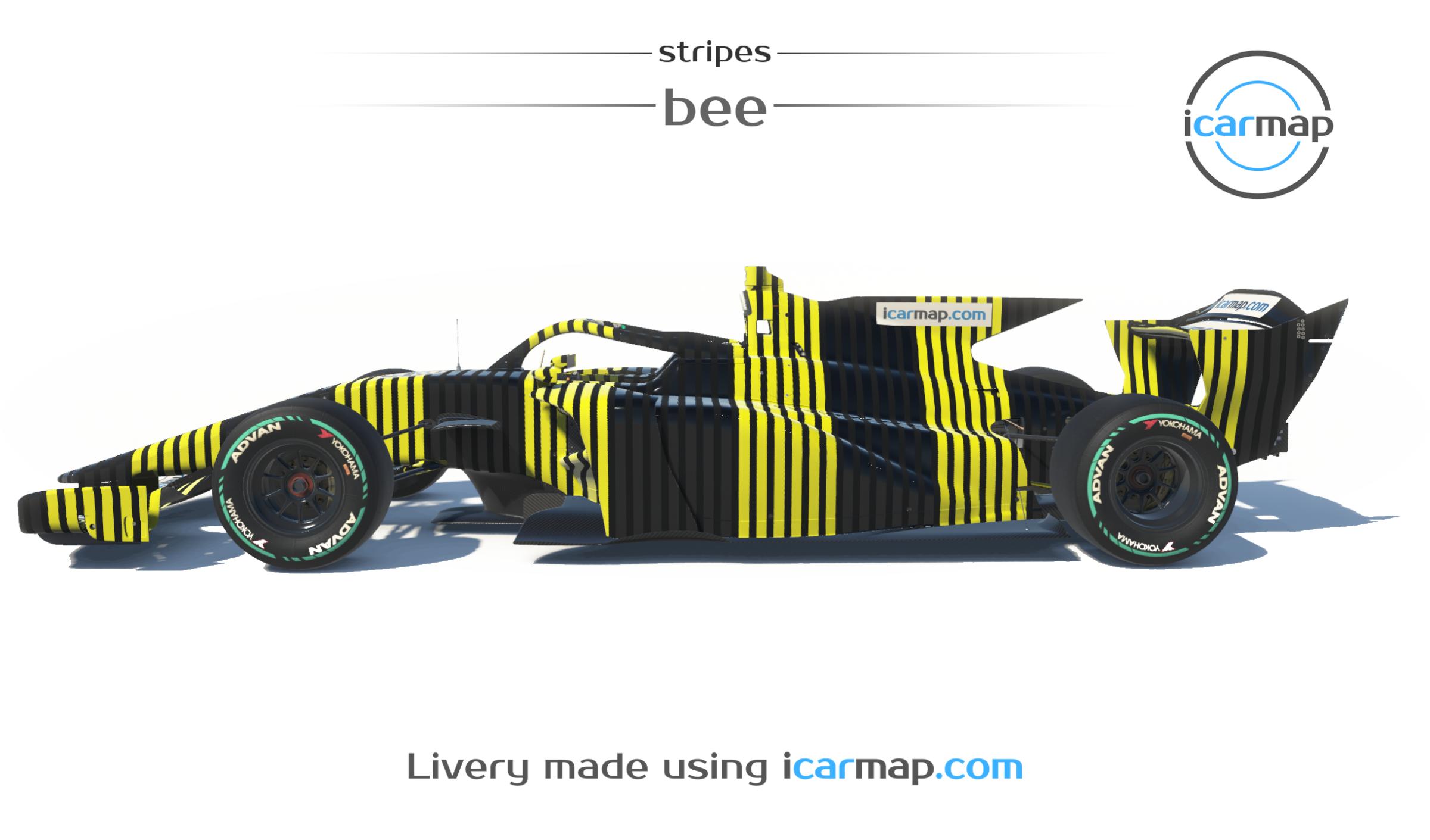Stripes - Bee (Super Formula SF23) by Will M. - Trading Paints