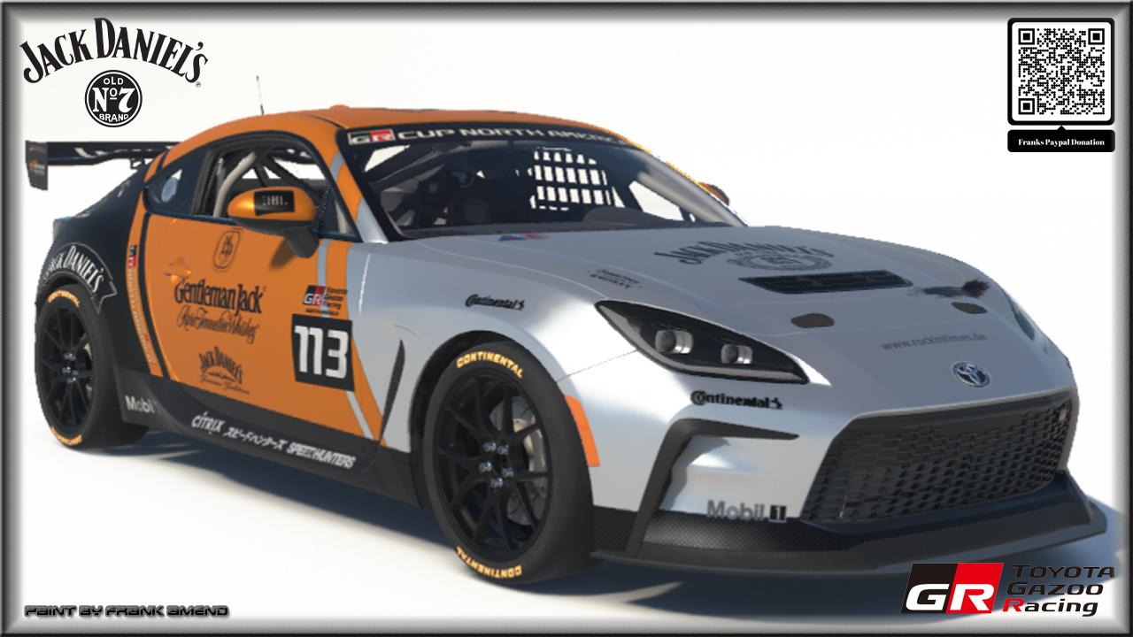 Jack Daniels Toyota GR86 by Frank Amend - Trading Paints