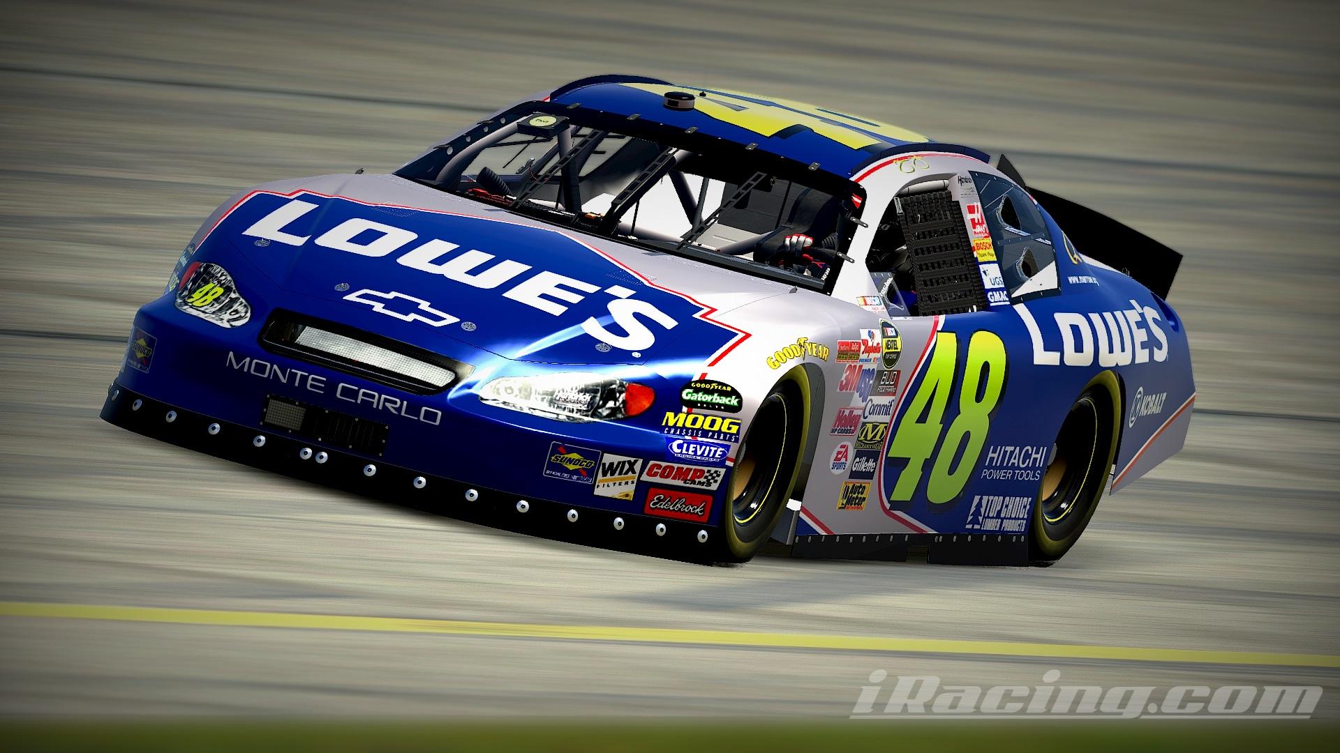 #48 Jimmie Johnson 2005 Lowes Chevrolet Monte Carlo Sim Stamped Number ...