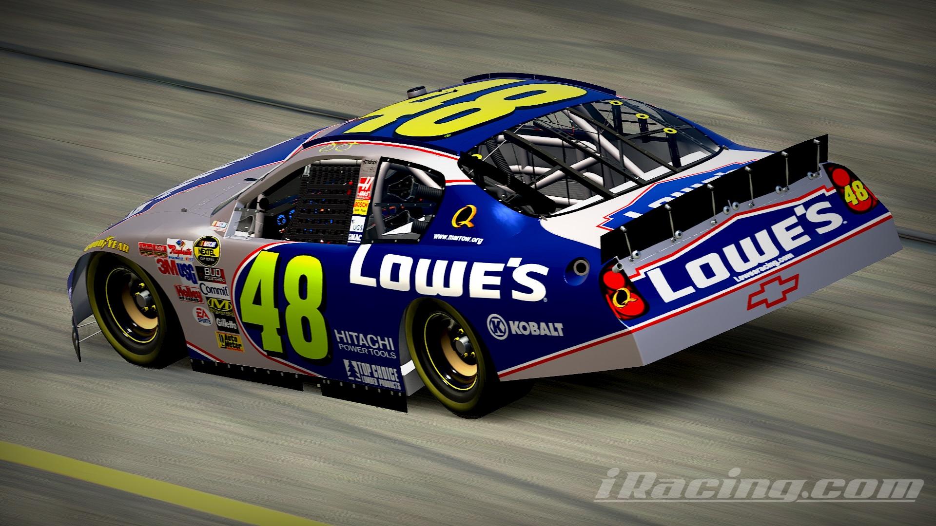 #48 Jimmie Johnson 2005 Lowes Chevrolet Monte Carlo Sim Stamped Number ...