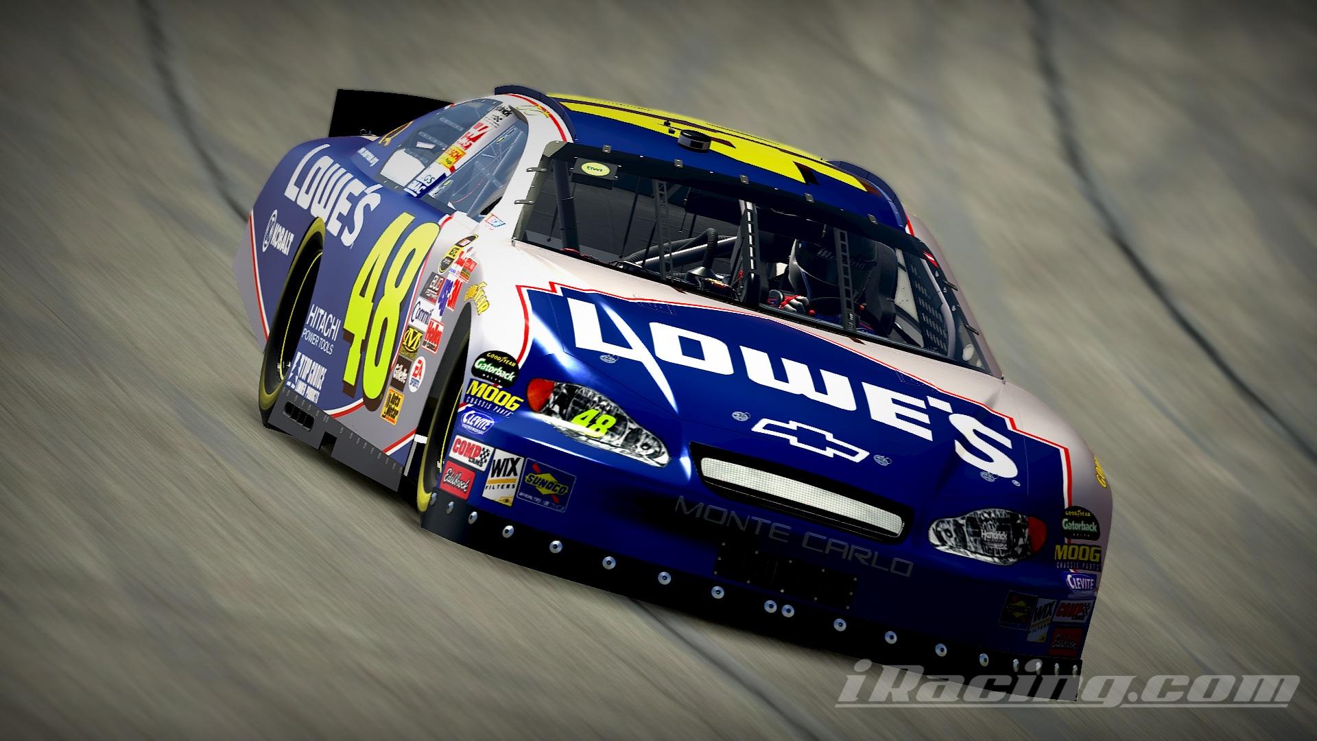 #48 Jimmie Johnson 2005 Lowes Chevrolet Monte Carlo Sim Stamped Number ...