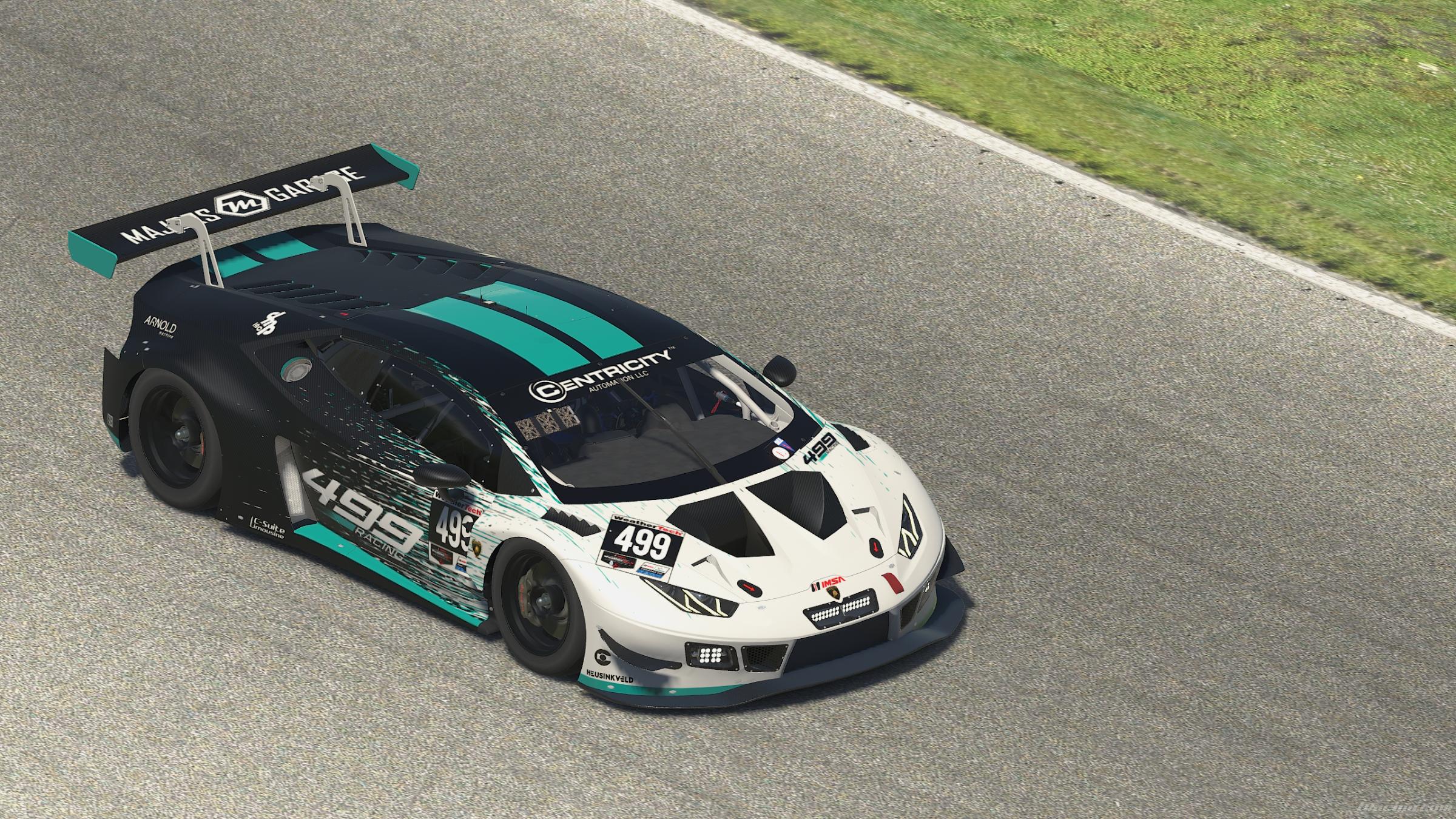 499RACING - Lambo GT3 4.0 (Cyan) by Nick Eby - Trading Paints