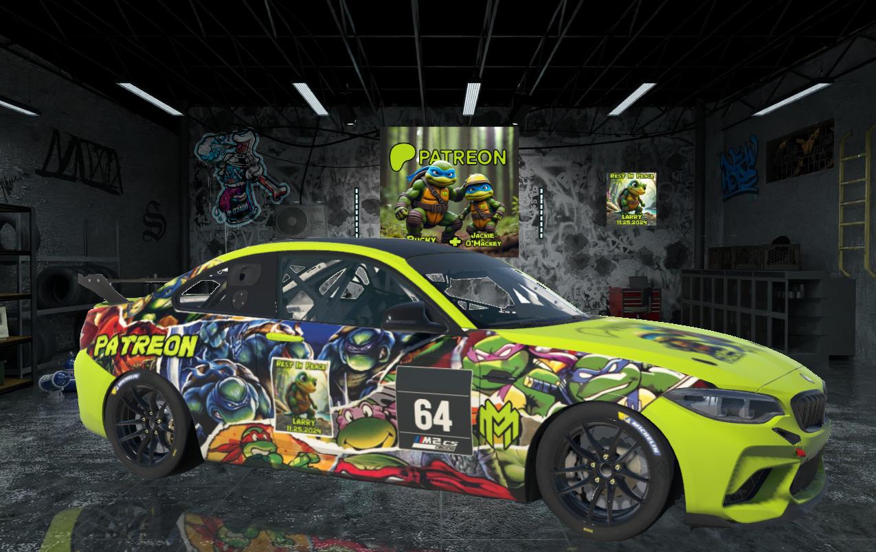 Turtle Malone BMW M2 CS Racing by Ben D. - Trading Paints