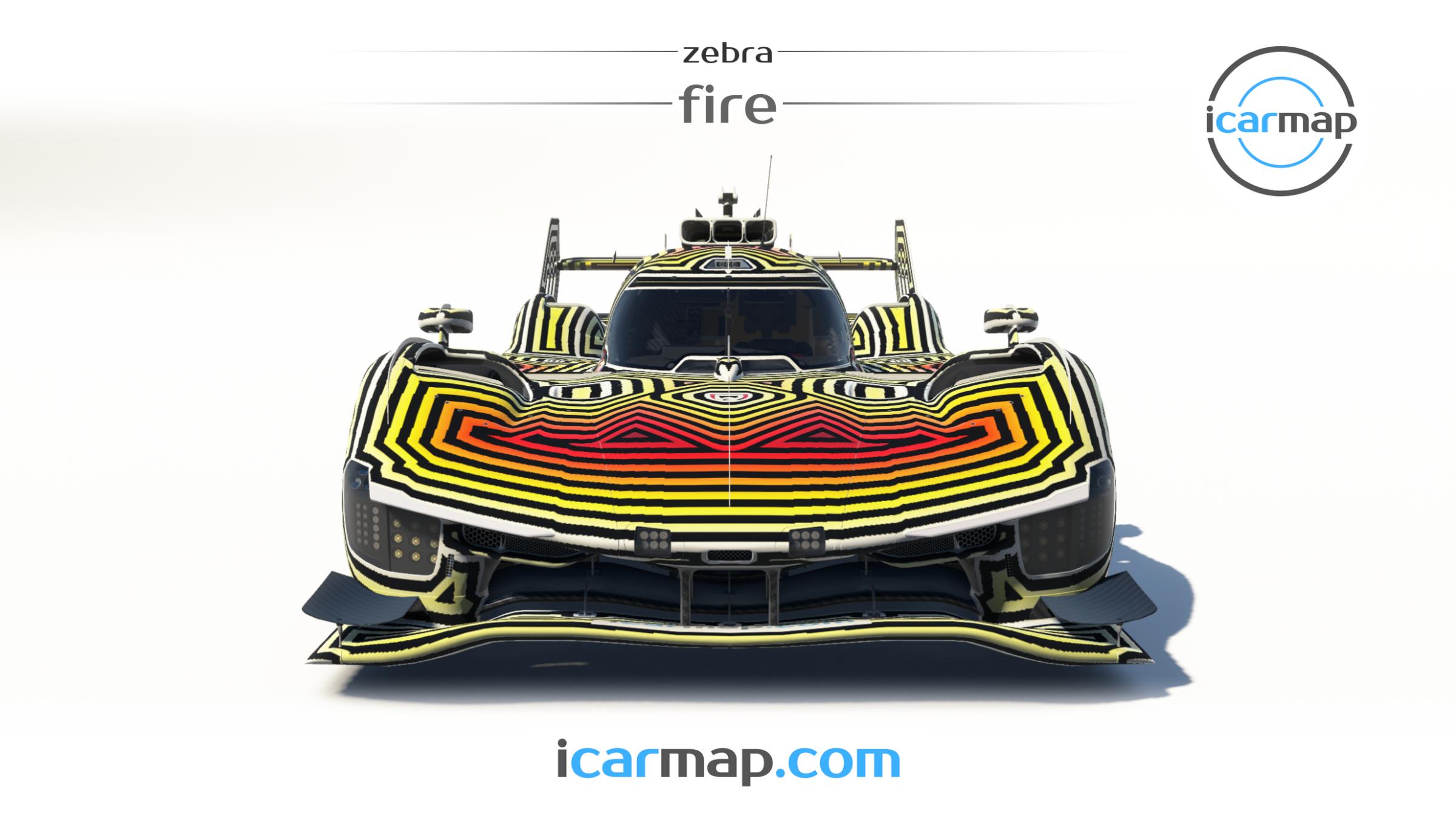 Zebra - Fire (Ferrari 499P) by Will M. - Trading Paints