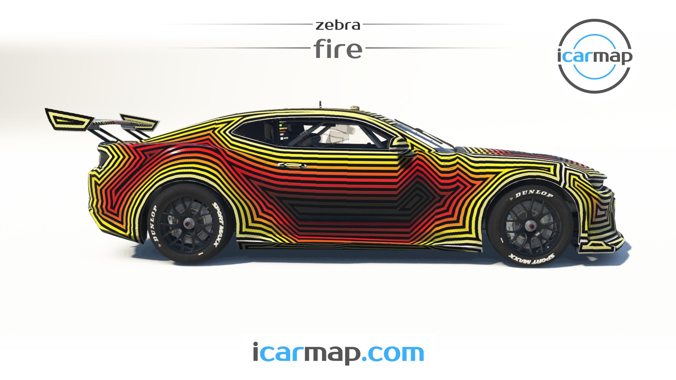 Zebra - Fire (Supercars Chevrolet Camaro Gen 3) by Will M. - Trading Paints