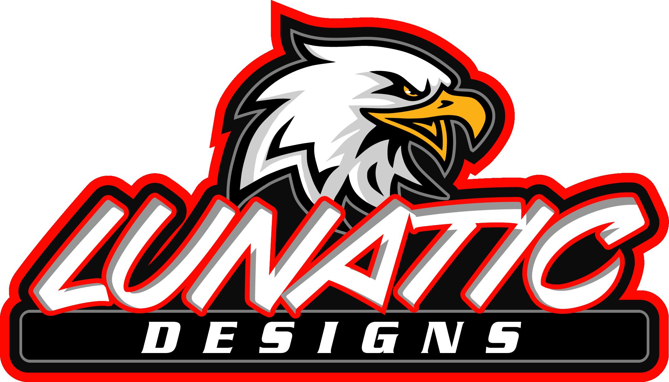 Keagan Brown Lunatic Designs Red Helmet by Keagan B. - Trading Paints