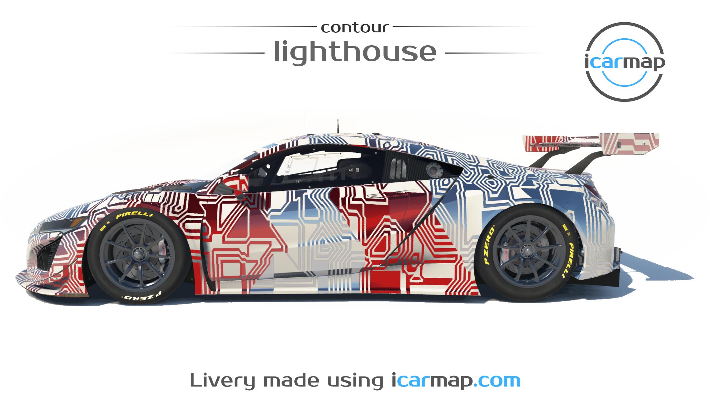 Contour - Lighthouse (Acura NSX GT3 EVO 22) by Will M. - Trading Paints