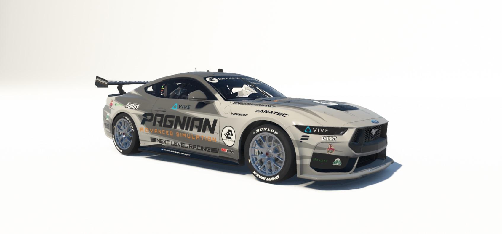 V8 Veterans - A Rushworth - Team APEX eSL Supercars Ford Mustang Gen 3 ...