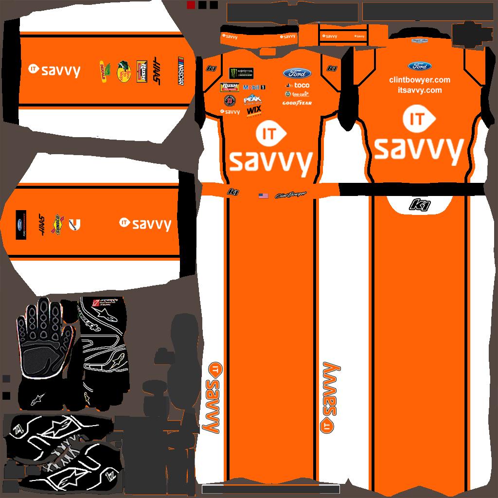 2018 Clint Bowyer IT SAVVY K1 Suit by Dylan Martens - Trading Paints
