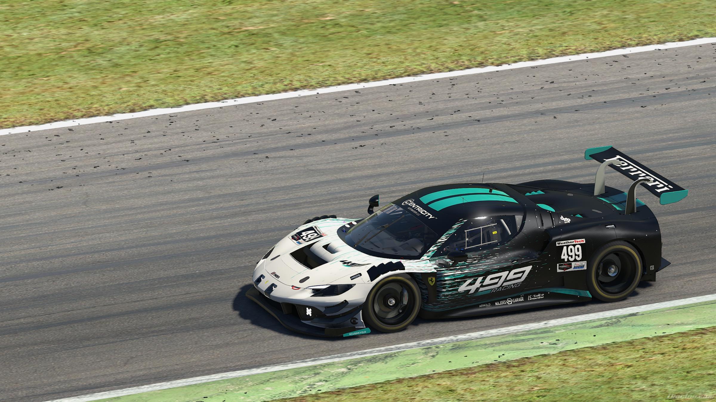 499RACING - Ferrari 296 GT3 4.1 (Cyan) by Nick Eby - Trading Paints