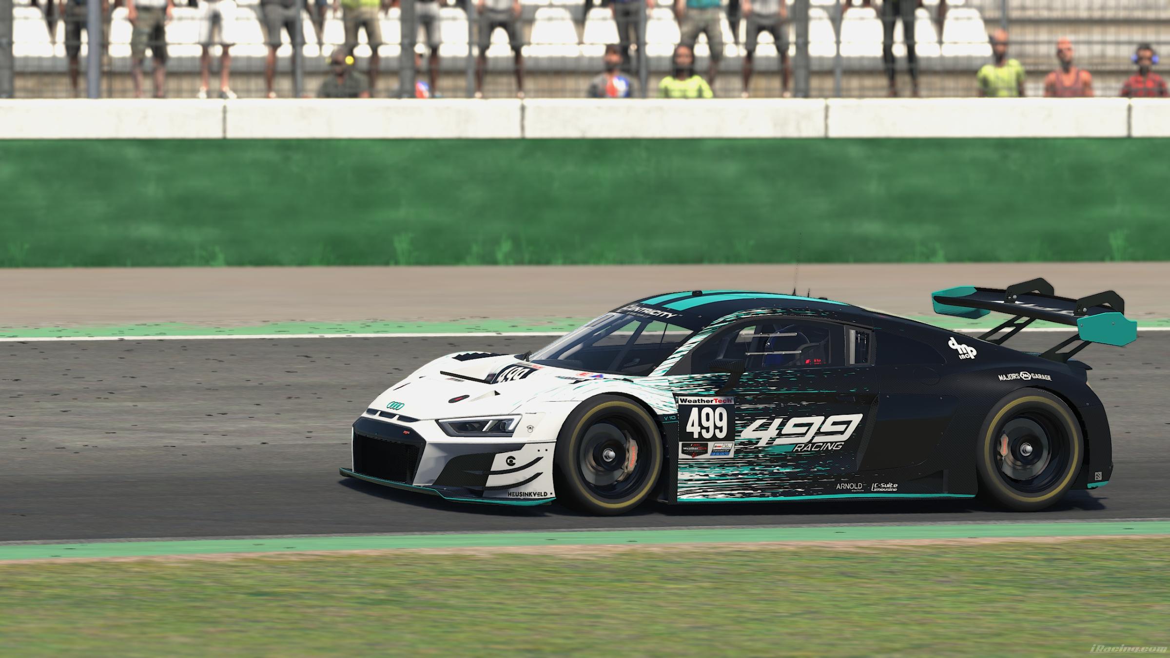 499RACING - Audi R8 LMS EVO II 4.0 (Cyan) by Nick Eby - Trading Paints