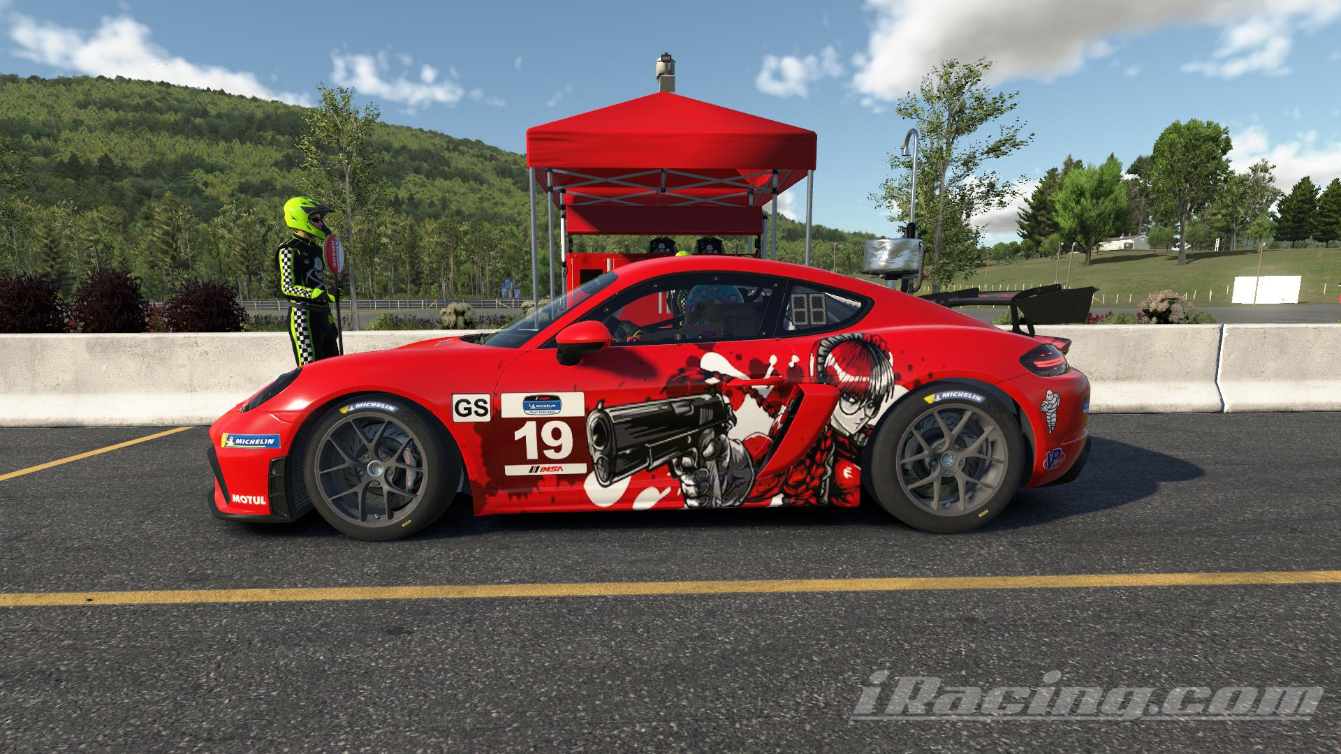 Red Gun Porsche 718 GT4 by Don Henry III - Trading Paints