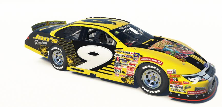 2024 Jans Racing #9 Yellow Roof by Cort Hansen - Trading Paints